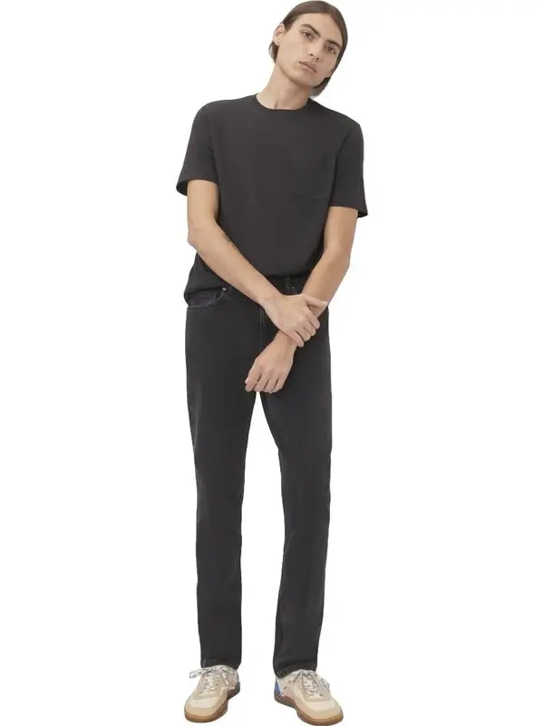 Everlane Slim 4-way Stretch Organic Jean - Uniform | Washed Black